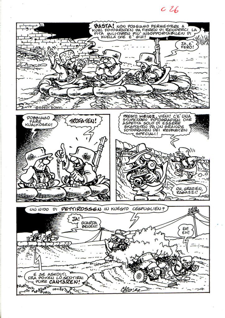 STURMTRUPPEN Bozza 1 di 2 - IL GIORNALINO n° 39 DEL 2000 - Avalon Comic Art